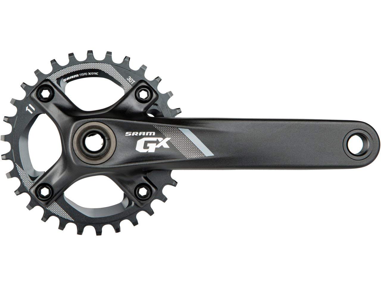 SRAM GX 1000 Fat Bike Crankset - 175mm, 10/11-Speed, 30t, 94 BCD, GXP Spindle Interface, Black