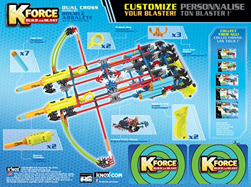 K’NEX K-FORCE Build and Blast® – Dual Cross Building Set – 368 Pieces – Ages 8+ – Engineering Education Toy