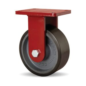 hamilton extra heavy-duty casters - 8"dia.x3"w duralast xc polyurethane wheel - -3/4" precision tapered roller bearings - 3250 lbs. capacity - rigid - black