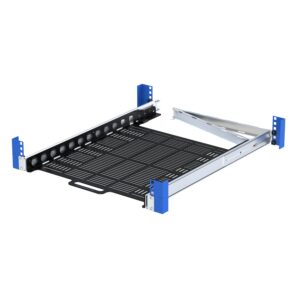 racksolutions 1u adjustable vented 19 inch sliding server rack mount shelf with cable management arm 24 inch deep