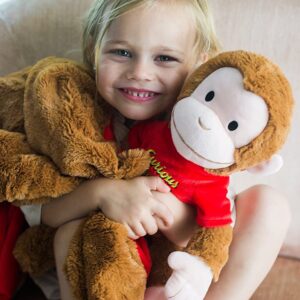 Animal Adventure | Cuddle Bundles | Curious George | Super-Soft Machine Washable Blankie & Plush Toy Brown, 11 inches