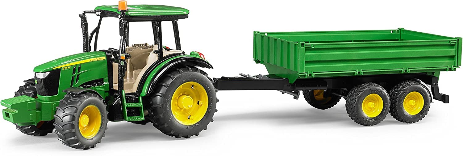 John Deere 5115M with Trailer