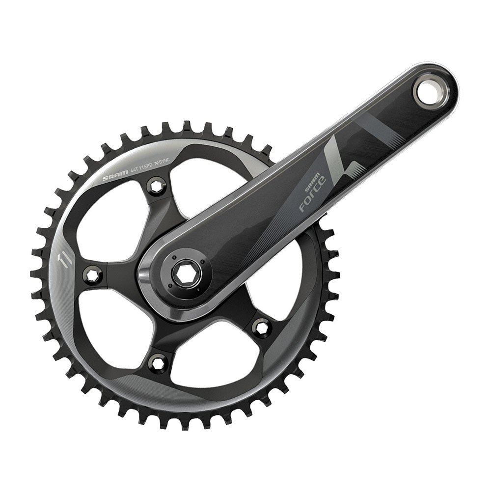 SRAM Force 1 Crankset - 175mm, 10/11-Speed, 42t, 110 BCD, BB30/PF30 Spindle Interface, Black