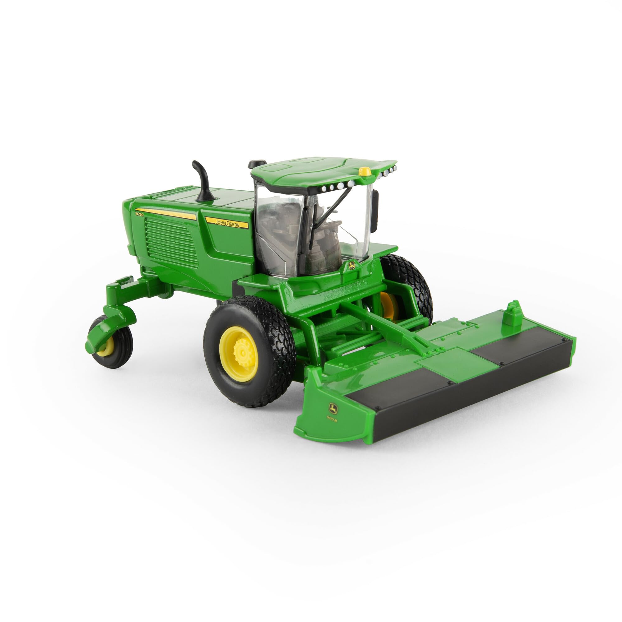 ERTL John Deere W260 Windrower Tractor Toy Replica - 1:64 Scale - Die-Cast Metal and Durable Plastic - Collectible Farm Toys - Ages 3 Years and Up, Green