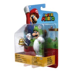 World of Nintendo 91448 4" Cat Luigi Action Figure