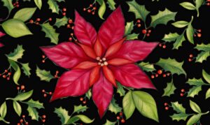 toland home garden 800116 poinsettia winter door mat 18x30 inch christmas outdoor doormat for entryway indoor entrance