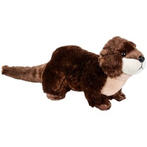 Rhode Island Novelty Adventure Planet Birth of Life River Otter with Baby Plush Toy 12.5" Long Without Tail