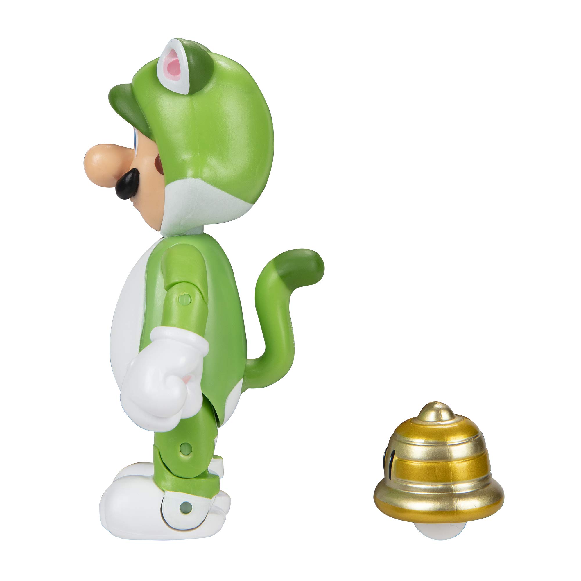 World of Nintendo 91448 4" Cat Luigi Action Figure