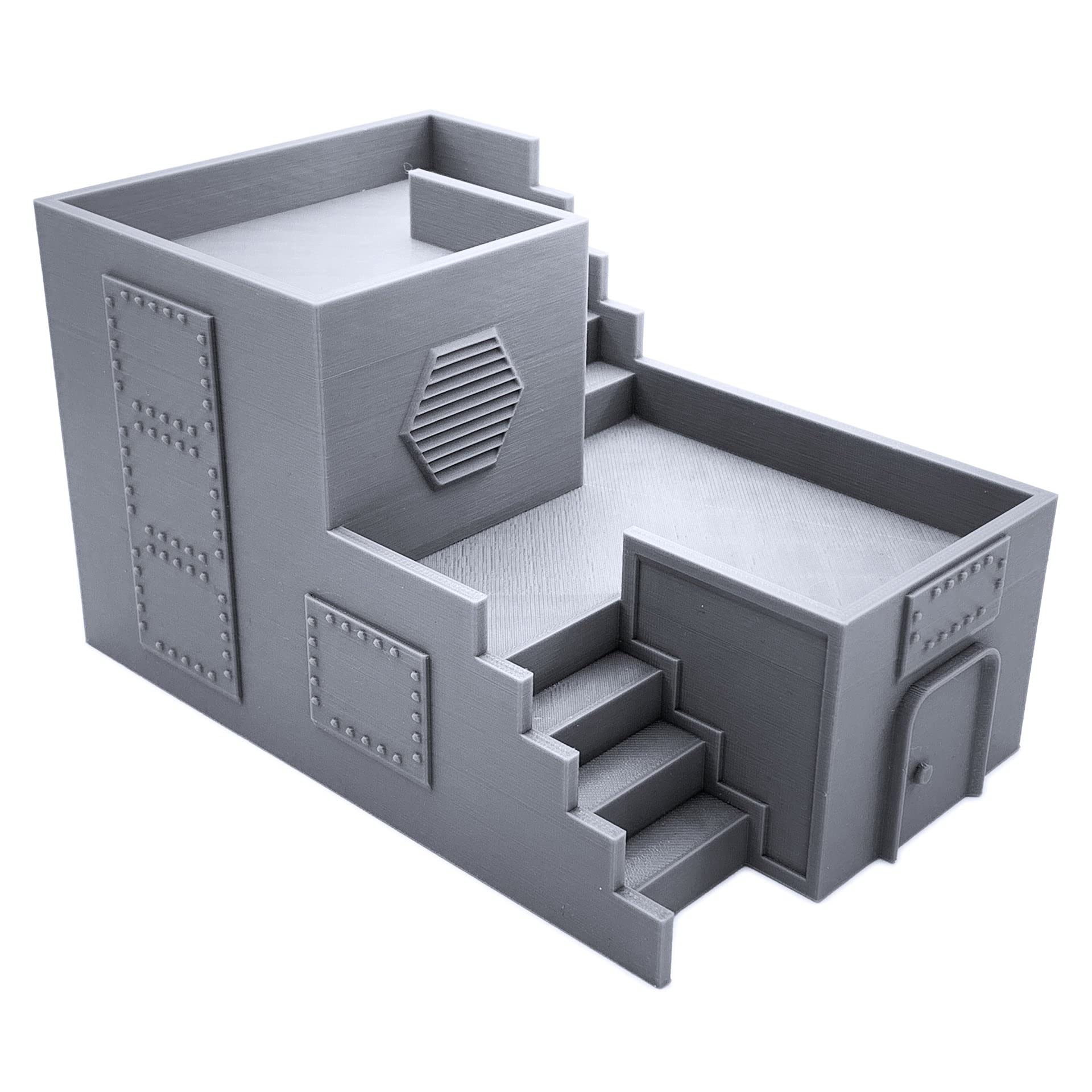 EnderToys Two Story Base - Miniature Terrain Set - 28mm Scale Scenery - Tabletop Wargaming Minis - Dungeon Accessories - RPG Fantasy Dragon Game Models - Figures for Battle Grid Mats