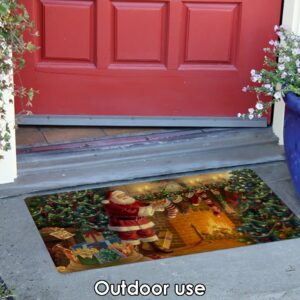 Toland Home Garden 800103 Stocking Stuffer Christmas Door Mat 18x30 Inch Winter Outdoor Doormat for Entryway Indoor Entrance