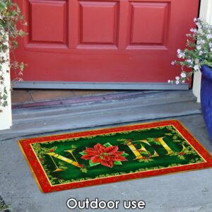 Toland Home Garden 800101 Noel Winter Door Mat 18x30 Inch Christmas Outdoor Doormat for Entryway Indoor Entrance