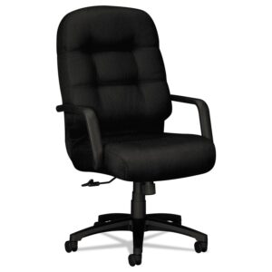 hon 2091nt10t 2090 pillow-soft series executive high-back swivel/tilt chair, black/black