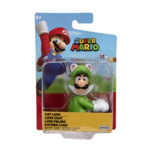 World of Nintendo 91426 2.5" Cat Luigi Action Figure