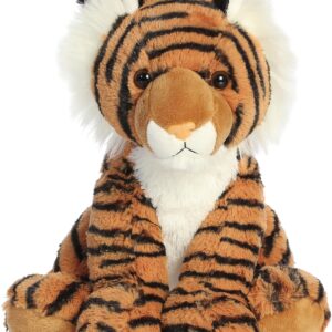 Aurora® Cuddly Bengal Tiger Stuffed Animal - Cozy Comfort - Endless Snuggles - Brown 14 Inches