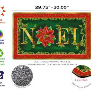 Toland Home Garden 800101 Noel Winter Door Mat 18x30 Inch Christmas Outdoor Doormat for Entryway Indoor Entrance