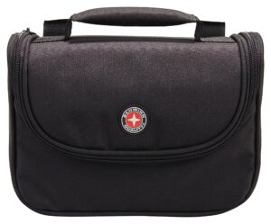 schwinn bike handlebar bag, easy to install, front bag mounted bicycle accessories, waterproof and zippered, black