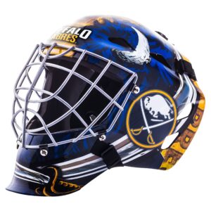 franklin sports buffalo sabres nhl hockey goalie face mask - goalie mask for kids street hockey - youth nhl team street hockey masks