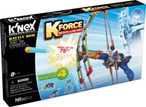 k’nex k-force battle bow build and blast set,8-12 years,165 pcs