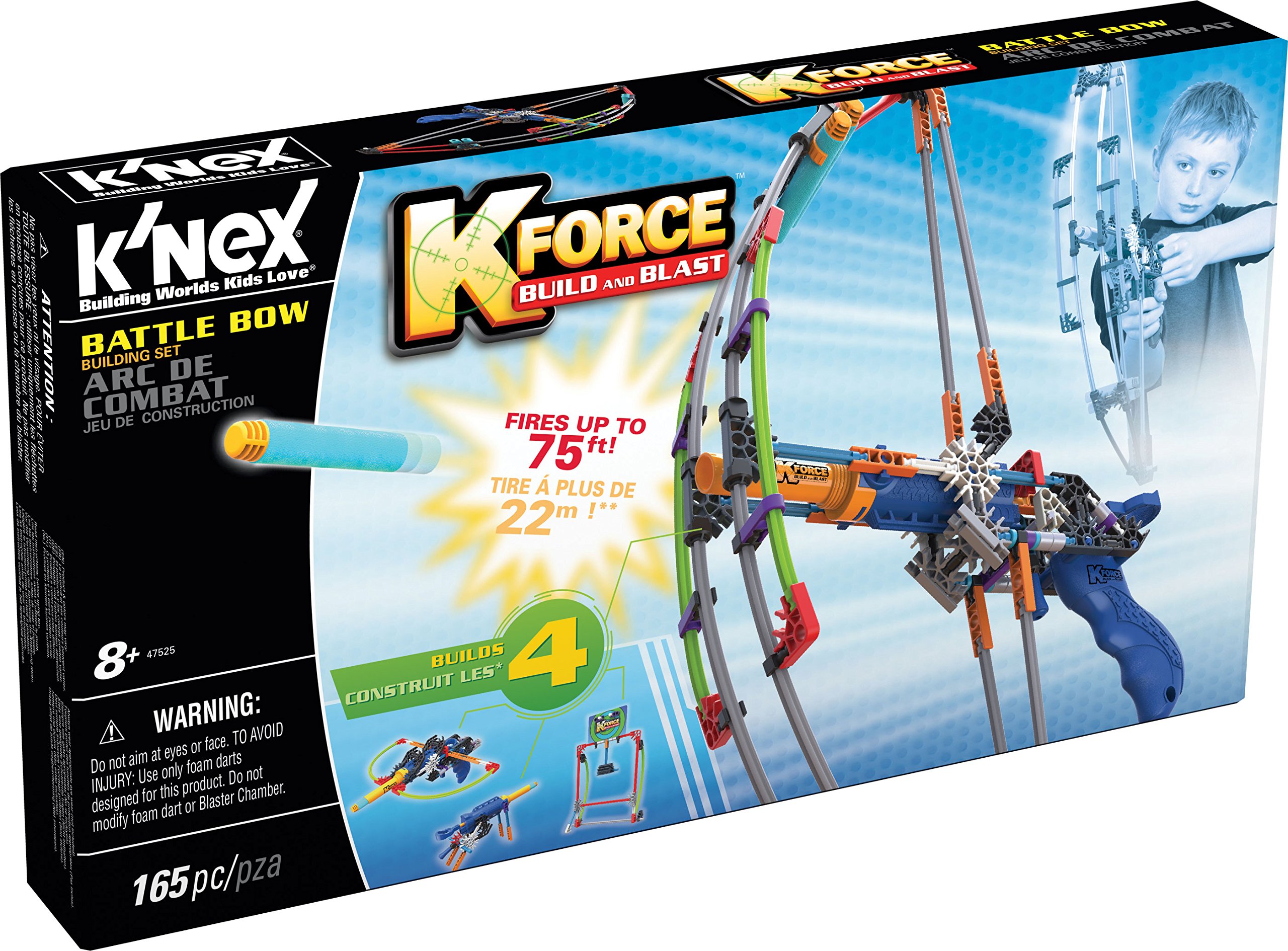 K’NEX K-FORCE Battle Bow Build and Blast Set,8-12 years,165 pcs