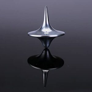 Rienar Accurate Spinning Top, Vintage Totem Zinc Alloy Silver Toy Gift