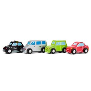 New Classic Toys Wooden Vehicles Set Multi Color 4 Sportcars