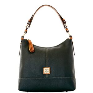 dooney & bourke handbag, pebble grain sophie shoulder bag - black