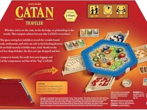 CATAN Traveler COMPACT EDITION Board Game - Settle, Trade, and Build on the Go! Strategy Game, Family Game for Kids and Adults, Ages 10+, 2-4 Players, 60 Minute Playtime, Made by CATAN Studio