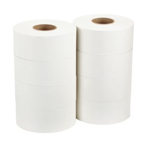 Georgia Pacific 12798 Jumbo Jr. Bathroom Tissue Roll, 9-Inch dia, 1000ft, 8 Rolls/Carton