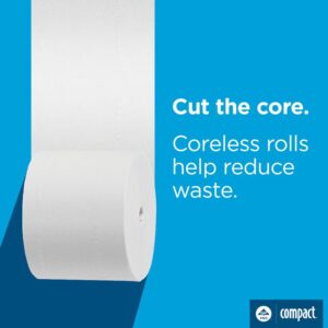 COMPACT® CORELESS 2-PLY RECYCLED TOILET PAPER BY GP PRO (GEORGIA-PACIFIC), 18 ROLLS PER PACKAGE