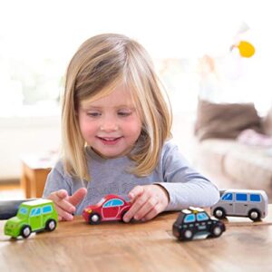 New Classic Toys Wooden Vehicles Set Multi Color 4 Sportcars