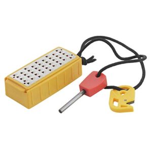 smith's pack pal 50635 tinder maker with fire starter yellow