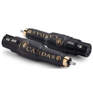 cardas audio male rca to female xlr adapters (mrca-fxlr) - 2 pieces (1 pair)