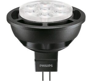 philips 454546 (10 pack) 6.5 watt mr16 led dimmable warmglow 2200k-2700k 35 degree flood light bulb