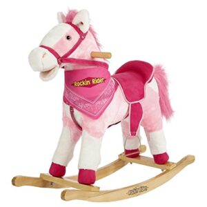 rockin' rider holly rocking horse, pink large