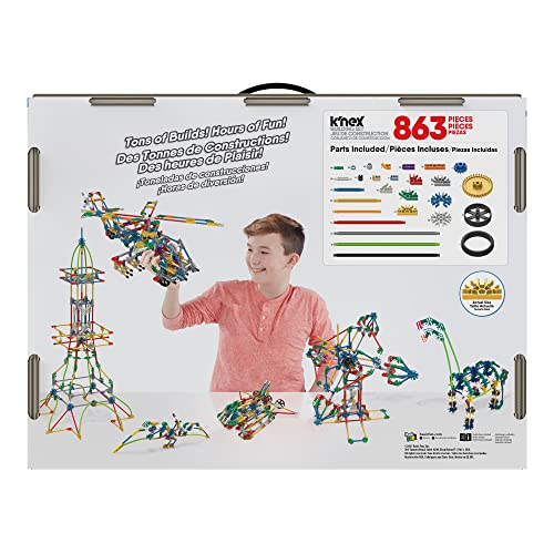 K’NEX Imagine: 100 Model Building Set – 863 Pieces, STEM Learning Creative Construction Model for Ages 7-10, Interlocking Engineering Toy for Boys & Girls, Adults - Amazon Exclusive