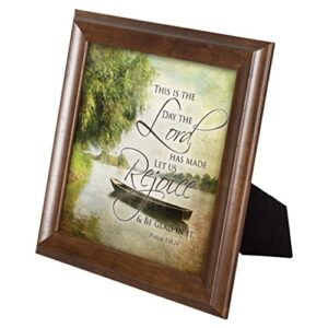 This is the Day That the Lord Has Made 12 x 12 Framed Woodgrain Wall Art Plaque