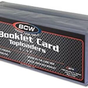 BCW Booklet Card Topload Holder - 10 ct | Protect and Display Your Valuable Booklet Cards | Rigid Individual Booklet Card Holders for Trading Card Collection | Compatible with Graded Trading Card Box