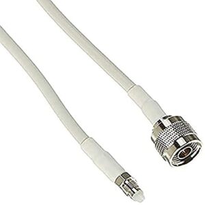 surecall 10 ' white sc240 ultra low loss coax cable with fme-female/n-male connectors for all cellular devices - black