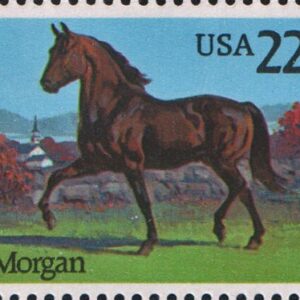 USPS Horse Breeds 1985 Full Sheet of 40 x 22 Cent Stamps Scott 2155-58