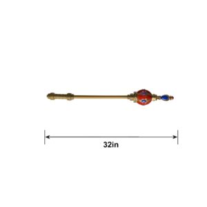 amscan King's Sceptor - Deluxe Costume Accessory,Multi Color,34.3" x 6"