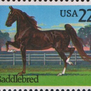 USPS Horse Breeds 1985 Full Sheet of 40 x 22 Cent Stamps Scott 2155-58