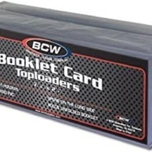 BCW Booklet Card Topload Holder - 10 ct | Protect and Display Your Valuable Booklet Cards | Rigid Individual Booklet Card Holders for Trading Card Collection | Compatible with Graded Trading Card Box