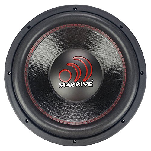 Massive Audio GTX122 – 12 Inch Car Audio Subwoofer, High Performance Subwoofer for Cars, Trucks, Jeeps - 12" Subwoofer 700 Watt RMS, 1400w MAX Dual 2 Ohm, 2.5 Inch Voice Coil. Sold Individually