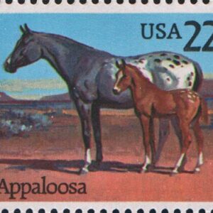 USPS Horse Breeds 1985 Full Sheet of 40 x 22 Cent Stamps Scott 2155-58