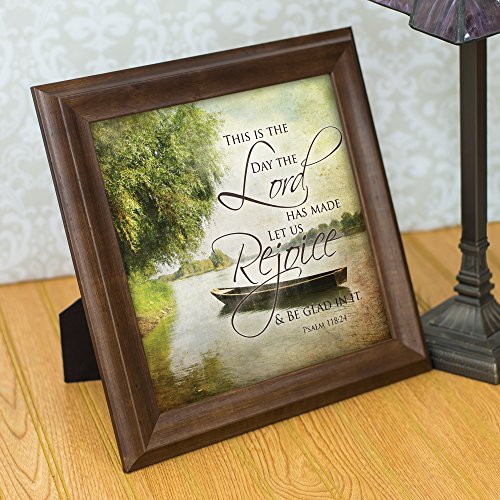 This is the Day That the Lord Has Made 12 x 12 Framed Woodgrain Wall Art Plaque