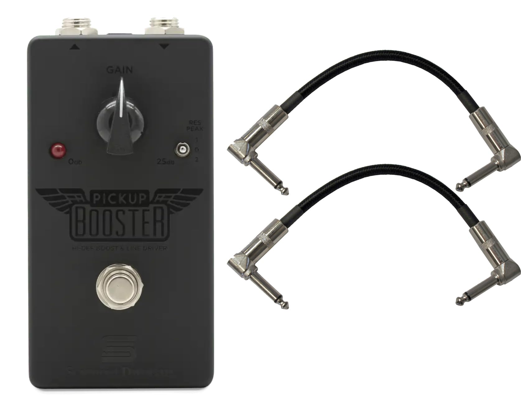 Seymour Duncan 11900-003 Pickup Booster Pedal w/ 2 Patch Cables