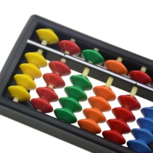 Wowlife 13 Digits Rods with Colorful Beads Plastic Abacus Arithmetic Soroban Kid's Calculating Tool