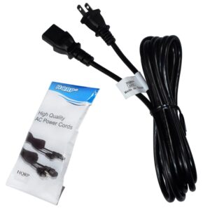 hqrp 10ft ac power cord compatible with definitive technology prosub 600 800 1000 subwoofer mains cable