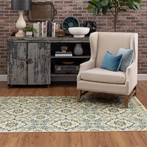 mohawk home woodbridge santa ana floral printed area rug, 5'x8', tan