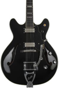 guild starfire v with guild vibrato - black